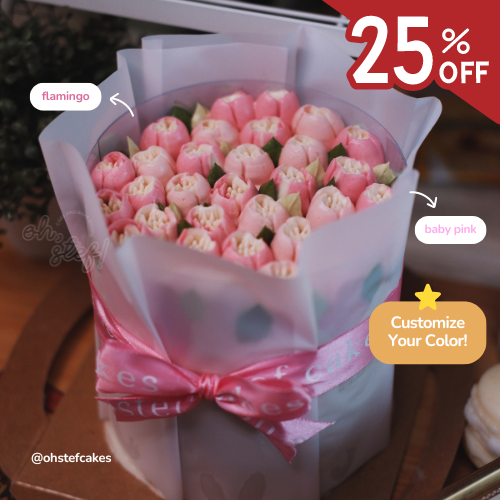 BOUQUET 2 Color 12 cm Personal Cake | Oh, Stef! Cakes