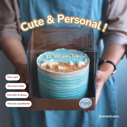 Sunny BEACH 12 cm Personal Cake | Oh, Stef! Cakes