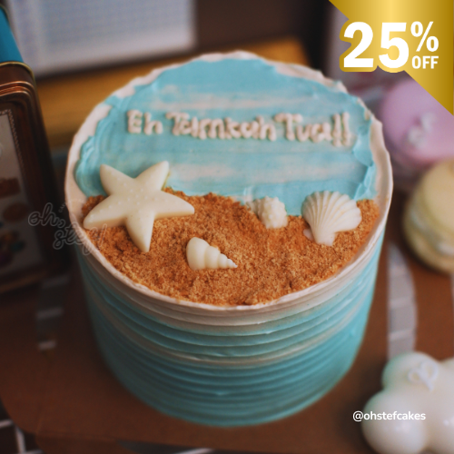 Sunny BEACH 12 cm Personal Cake | Oh, Stef! Cakes