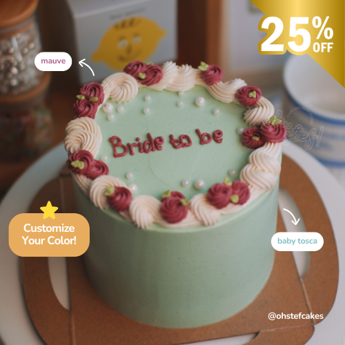 ROSE 12 cm Personal Cake | Oh, Stef! Cakes