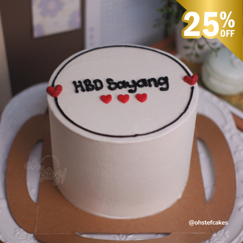 SARANG 12 cm Personal Cake | Oh, Stef! Cakes