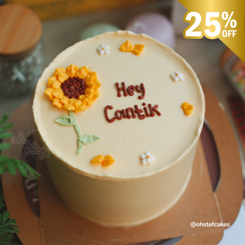 SUNFLOWER 12 cm Personal Cake | Oh, Stef! Cakes